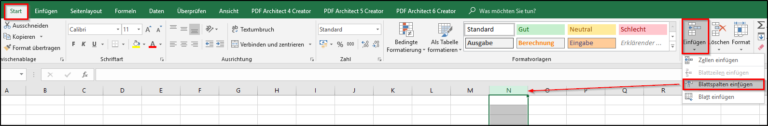Excel: Spalten und Zeilen einfügen und löschen - Office-Lernen.com