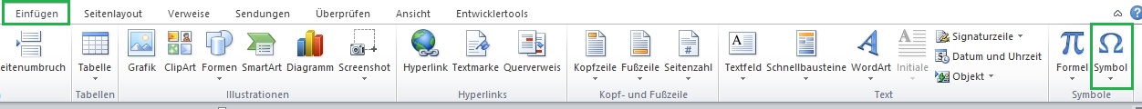 Symbole und Sonderzeichen in Word einfügen - Office-Lernen.com