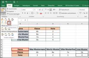 Wie kann man in Excel Spalten und Zeilen vertauschen? - Office-Lernen.com