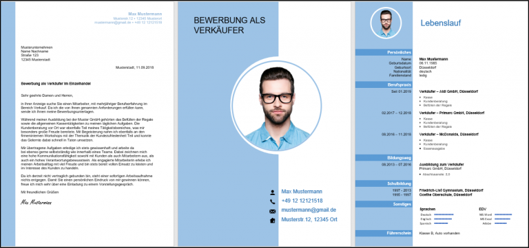 Professionelle Bewerbungsvorlagen Mit Anschreiben Deckblatt Und