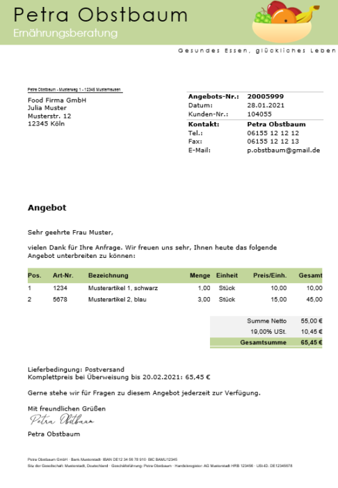 Word: Kostenlose Angebotsvorlagen - Office-Lernen.com