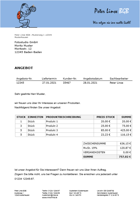Word: Kostenlose Angebotsvorlagen - Office-Lernen.com