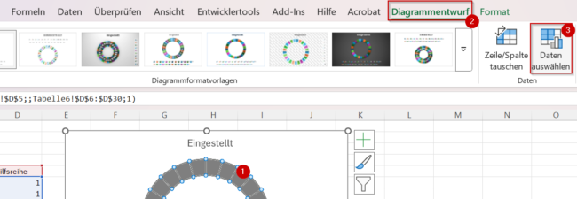 Interaktives Ringdiagramm in Excel erstellen - Office-Lernen.com