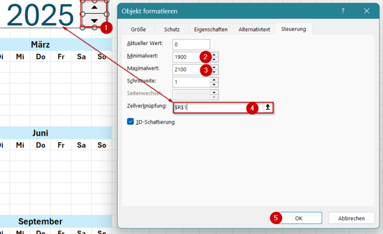 Dynamischen Jahreskalender in Excel erstellen – inkl. kostenlose ...