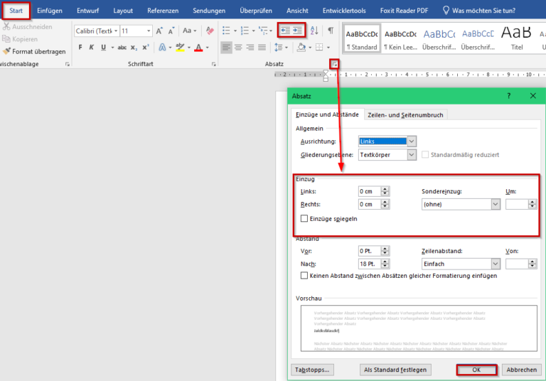 Word: Absatzformatierung - Office-Lernen.com