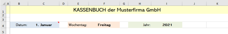 Kassenbuch und Zählbogen in Excel erstellen - Office-Lernen.com