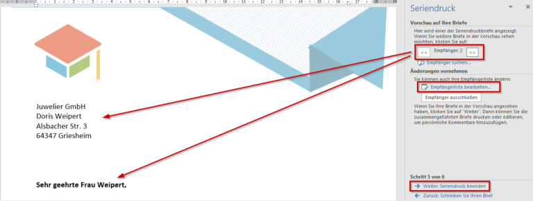 Serienbriefe mit Word erstellen - Office-Lernen.com
