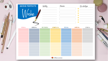 Word: Kostenlose Wochenplaner Vorlagen - Office-Lernen.com